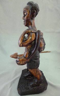 Kelechi African Authentics - Great African Hunter Statue