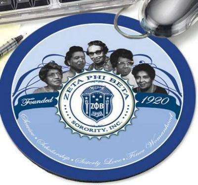 Kelechi African Authentics - Zeta Phi Beta Founder Round Mousepad